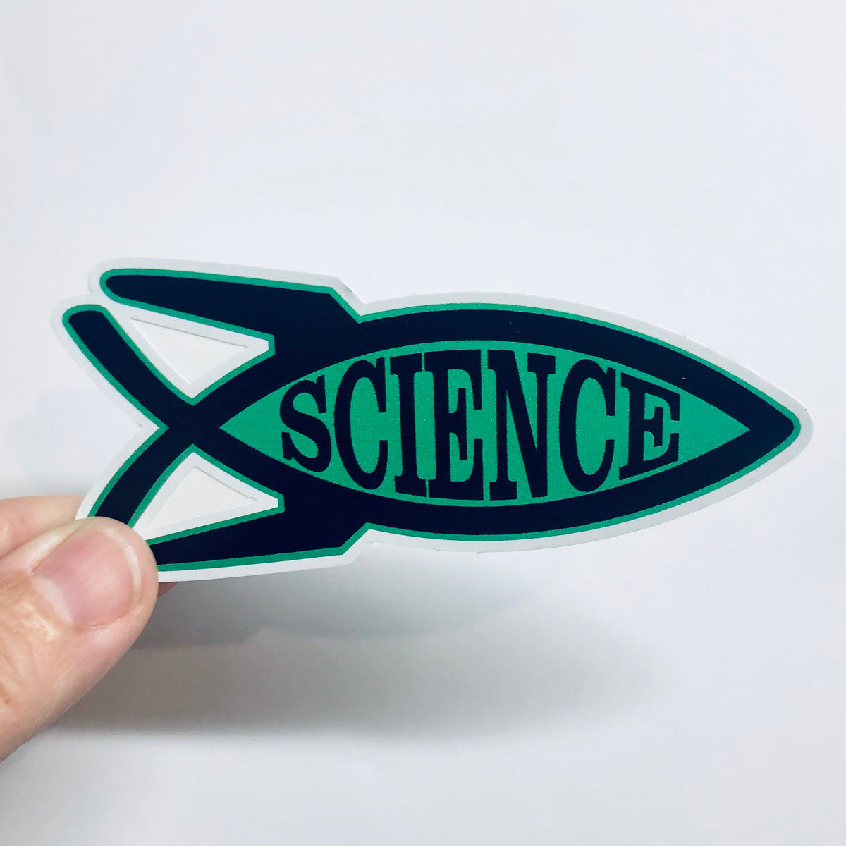 science rocket fish sticker – Anthem Sticker Company